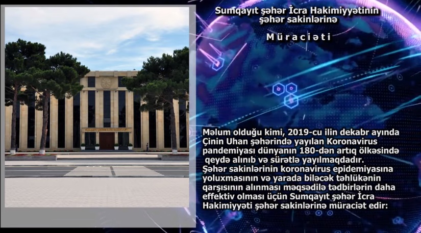 DİQQƏT! Sumqayıt şəhər İcra Hakimiyyəti sakinlərə müraciət ünvanladı ...
